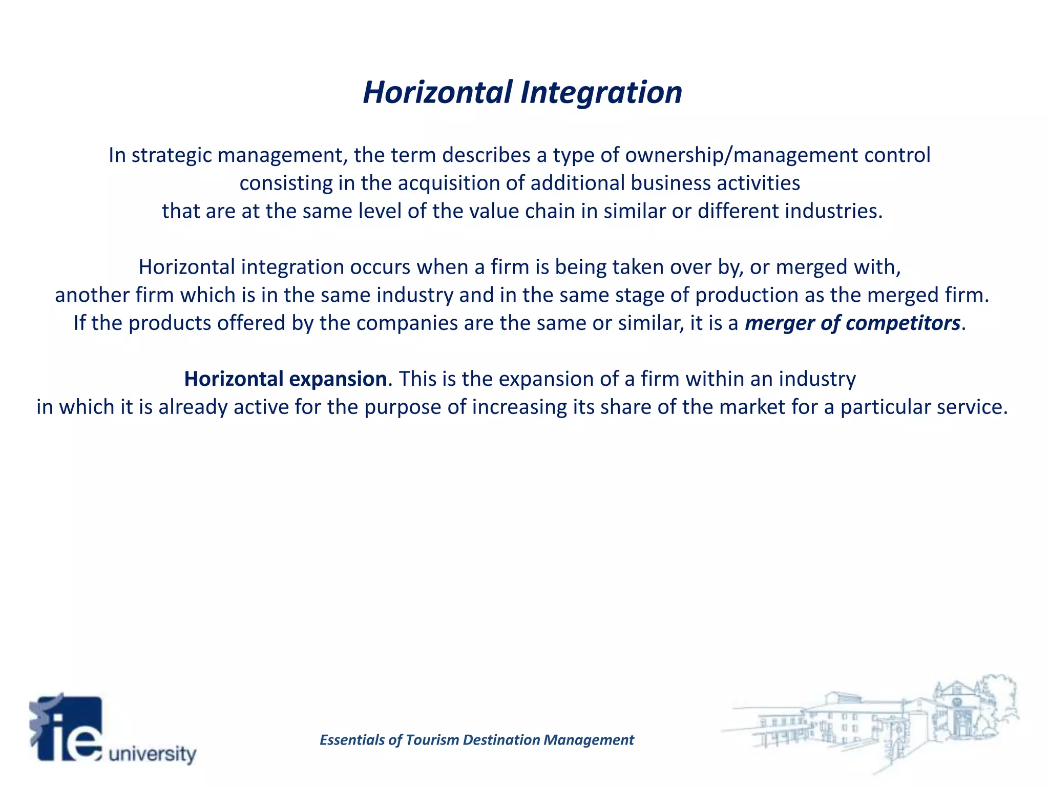 Mod.7: Corporate-Level Strategy: Horizontal Integration, Vertical ...