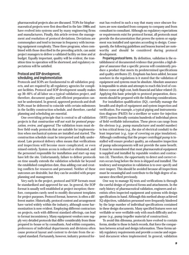 Essentials of Validation Project Management - Part 2 | PDF