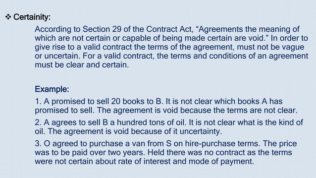 Essentials of valid contract | PPT