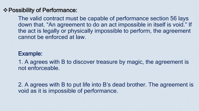 Essentials of valid contract | PPT