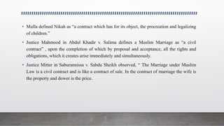 Essentials of valid muslim marriage | PPTX