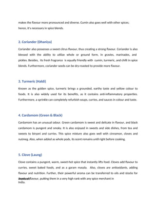 Essential Spices for Better Taste in Every Meal: From Bland to Bold | PPT