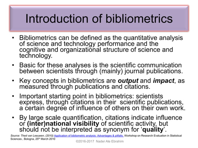 Essential steps to write a Bibliometric paper | PPT