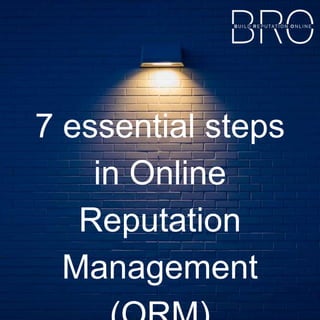 7 Essential Steps In ORM by Build reputation Online | PPTX