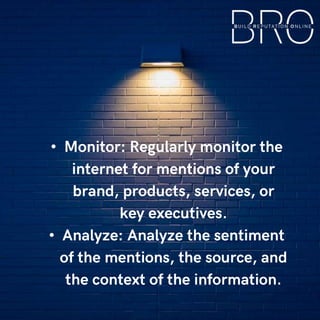 7 Essential Steps In Orm By Build Reputation Online Pptx