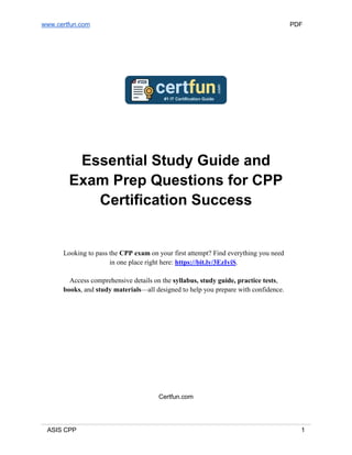 Essential Study Guide and Exam Prep Questions for CPP Certification Success.pdf
