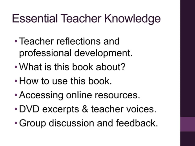 Essential teacher knowledge harmer | PPTX