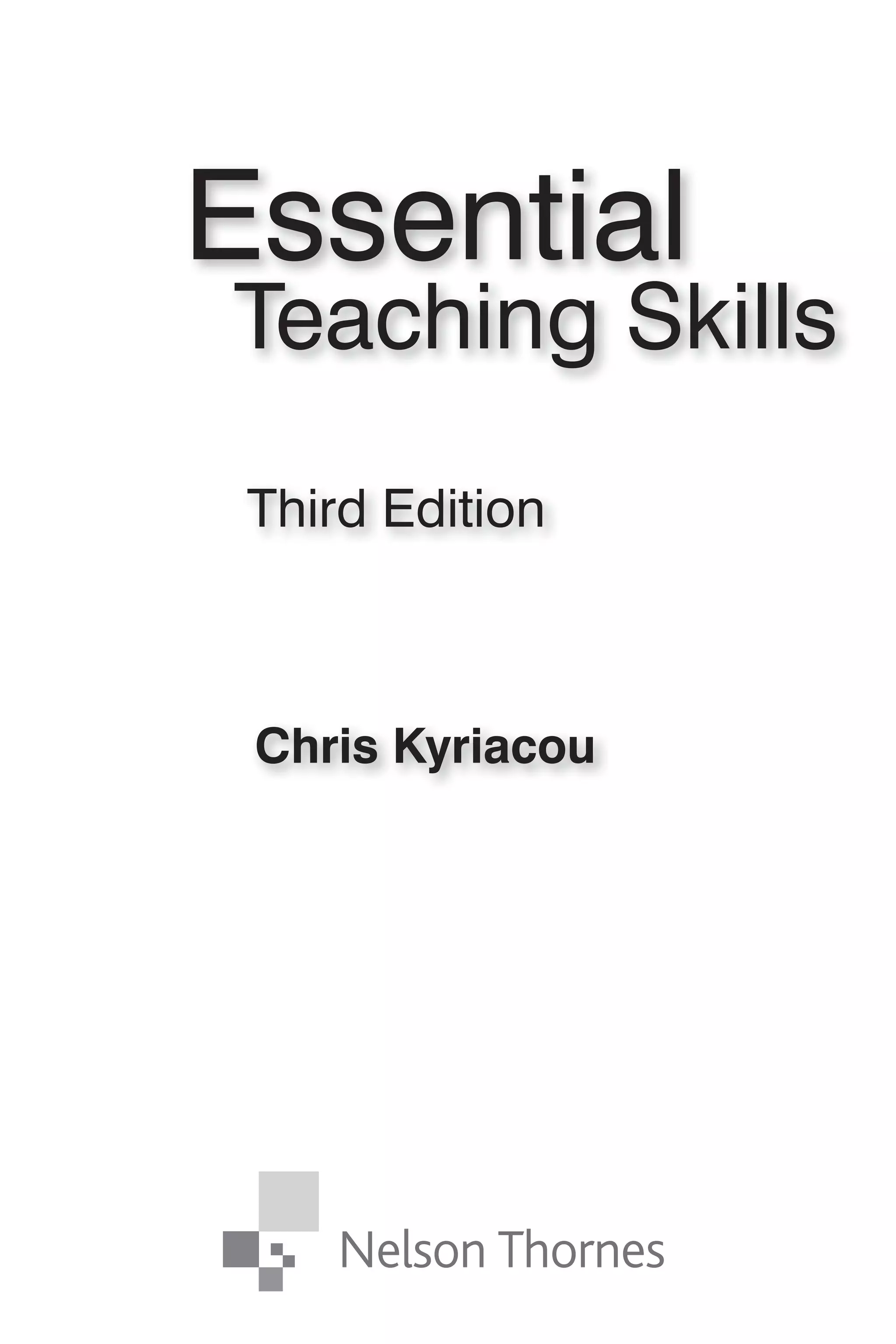 Essential teaching skills_ | PDF