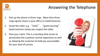 Essential Telephone Etiquette Tips | PPTX