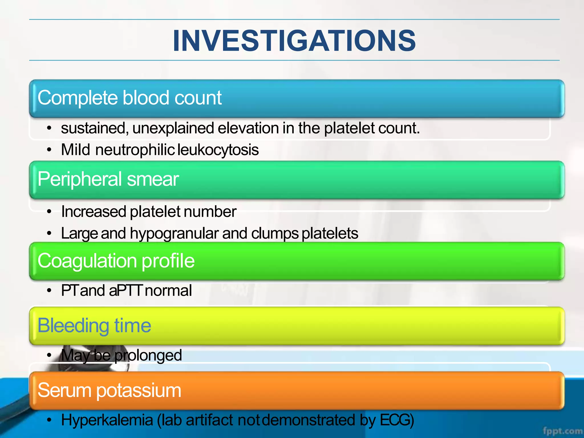Essential thrombocythemia (2019) by Dr Shami Bhagat SKIMS | PPTX