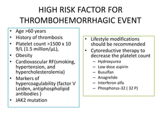 Essential thrombocytosis | PPTX
