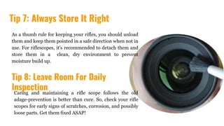 Essential Tips for Cleaning and Caring Your Riflescope For Superior ...