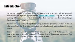 Essential Tips for Cleaning and Caring Your Riflescope For Superior ...