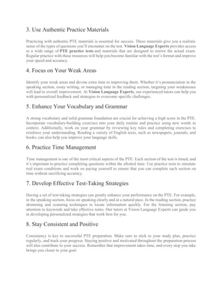 Essential Tips for Effective PTE Preparation: Your Guide to Success ...
