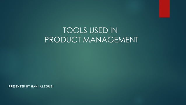 Essential tools for marketing product manager | PPT