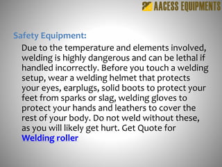 Essential tools used in welding | PPTX