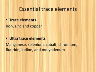 Essential trace elements | PPTX