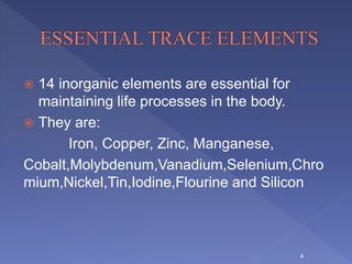 Essential trace elements | PPTX