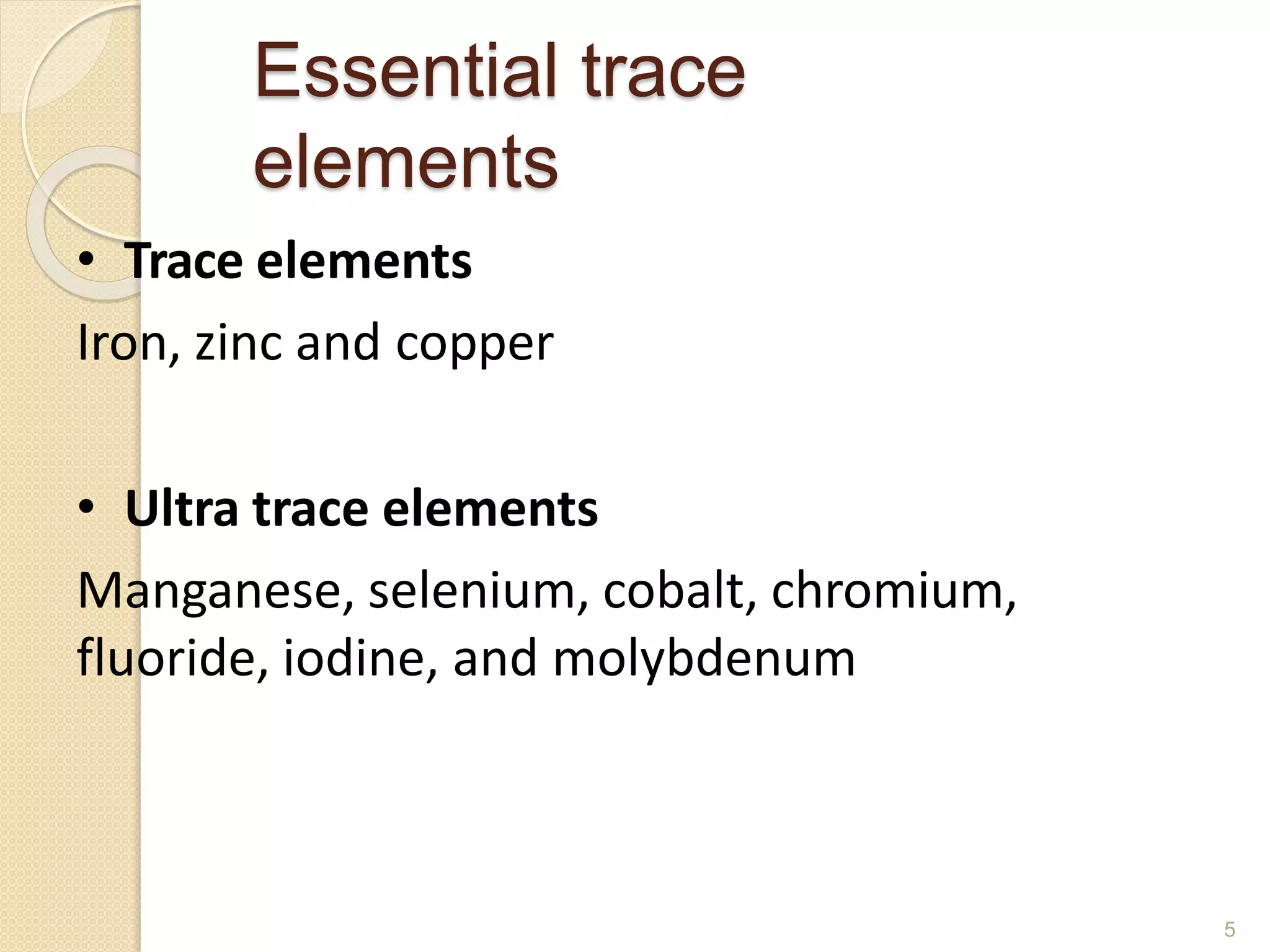 Essential trace elements- Inorganic Chemistry | PPTX