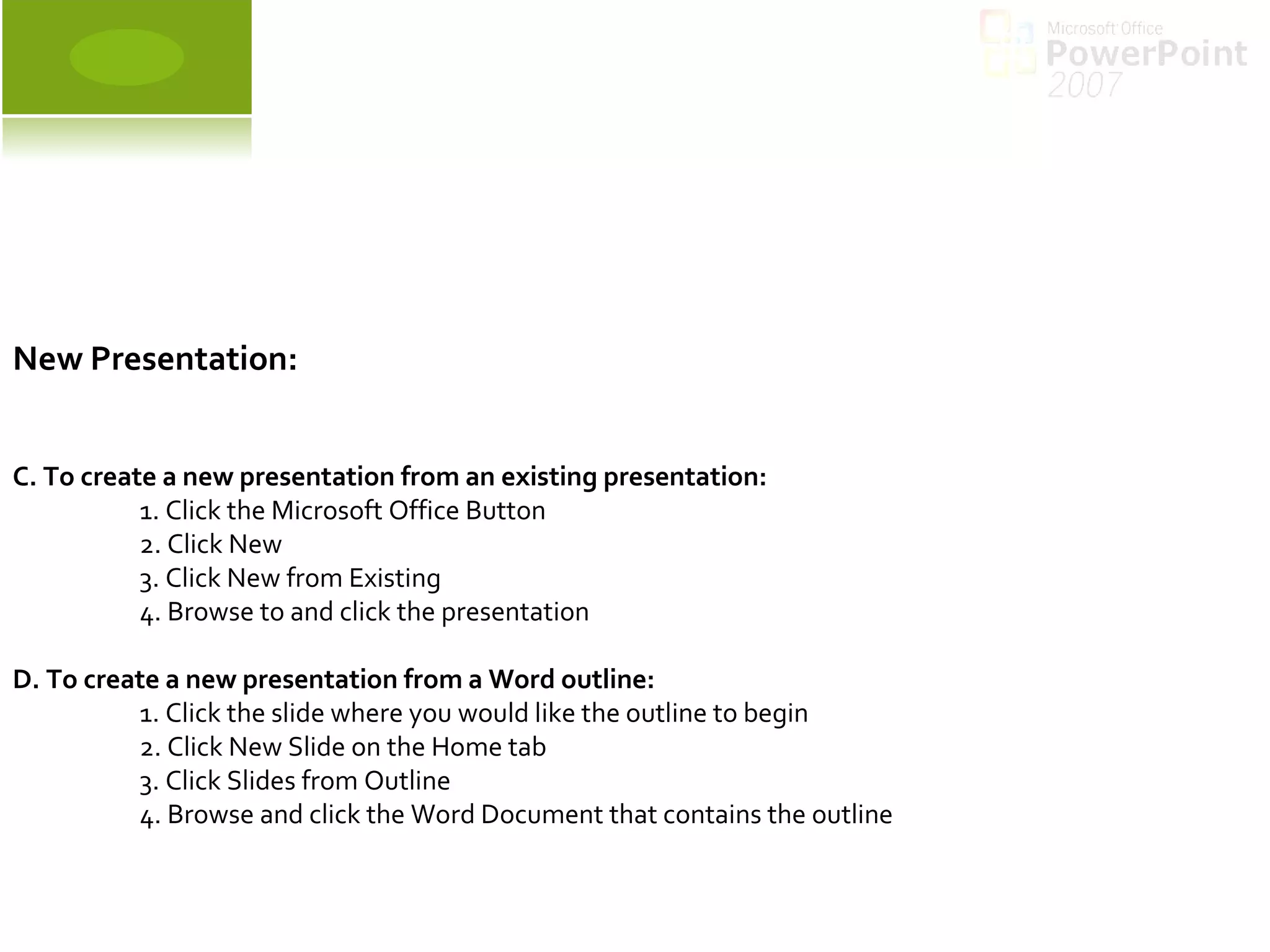 Essential training on microsoft office power point 2007 | PPT