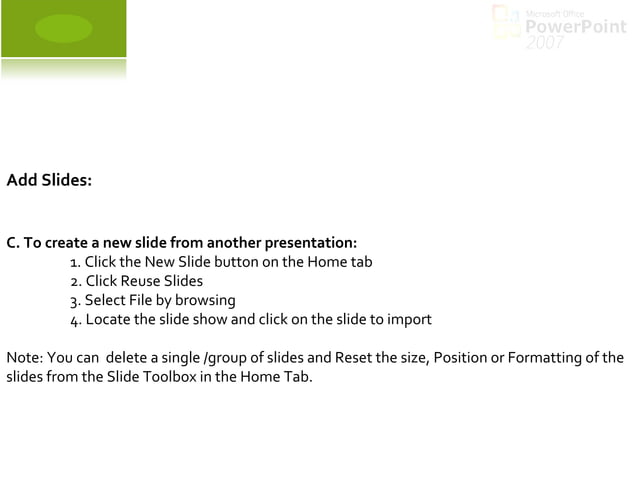 Essential training on microsoft office power point 2007 | PPT