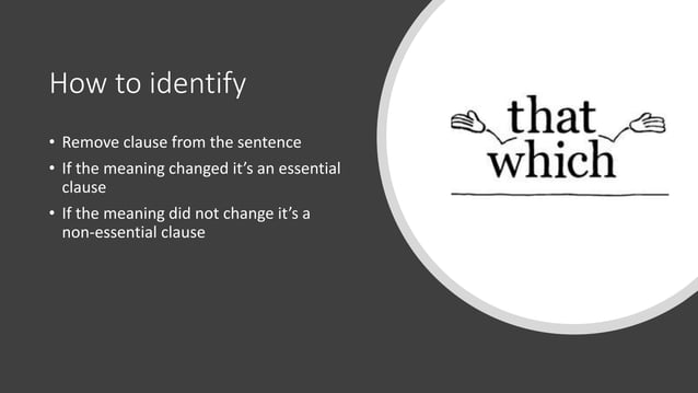 Essential vs non essential clauses 2 | PPT
