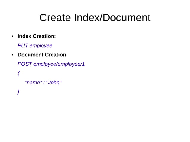 Elasticsearch V/s Relational Database | PPT