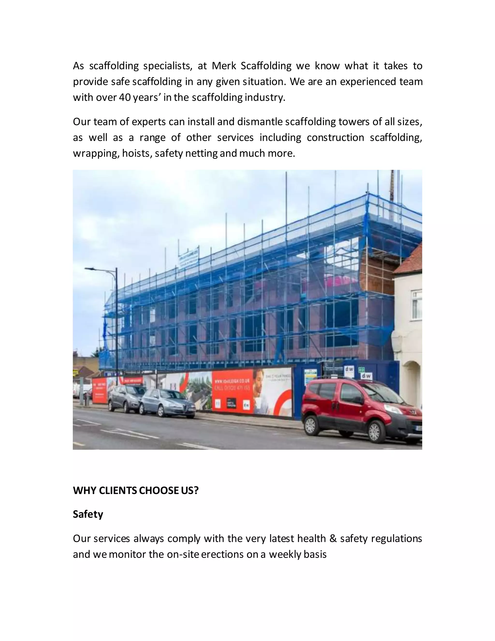 Essex scaffolding | DOCX | Construction Industry | Industries