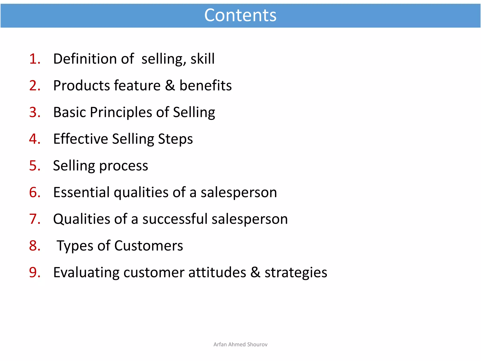 Effective Selling Skill | PPTX