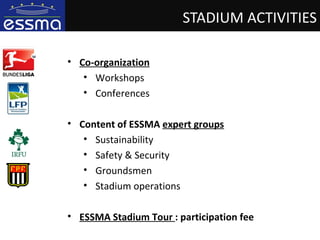 ESSMA European Stadium & Safety Management Association | PPT