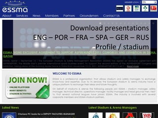 ESSMA European Stadium & Safety Management Association | PPT