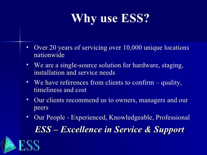 Ess Overview