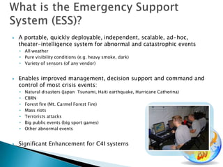 The Emergency Support System - ESS: Concept and technology | PPTX