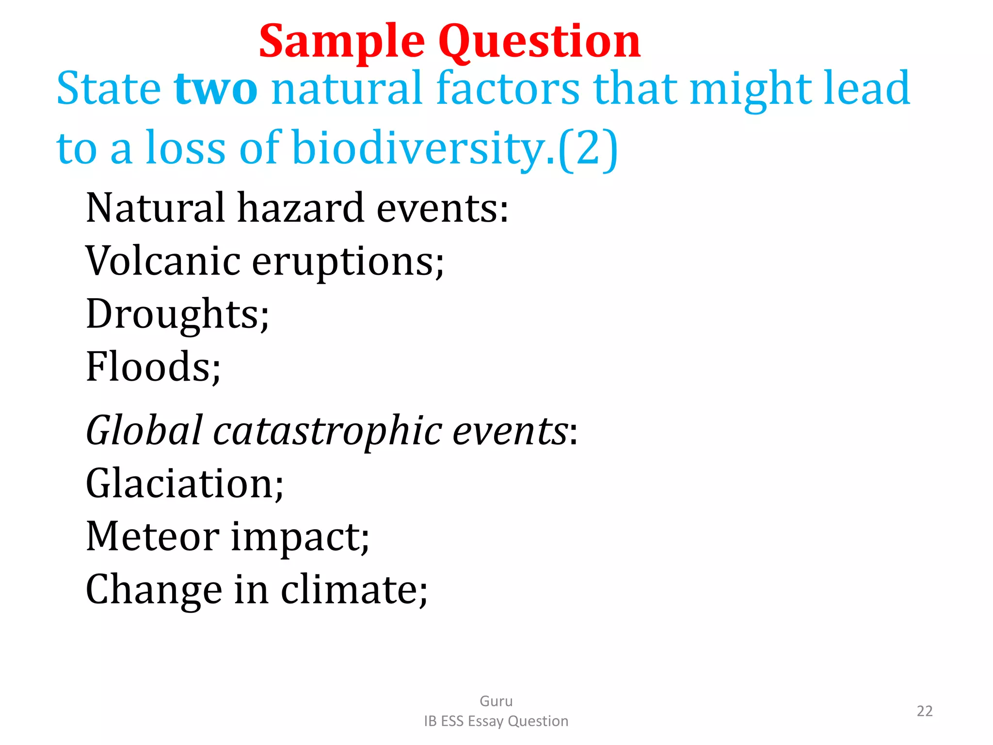 How to Write ESS Essay Questions in Paper 2-First Exam 2017 | PDF