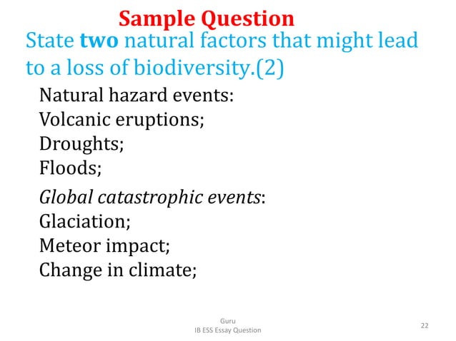 How to Write ESS Essay Questions in Paper 2-First Exam 2017 | PDF