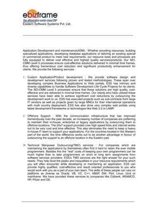 Ebizframe ERP Software | PDF