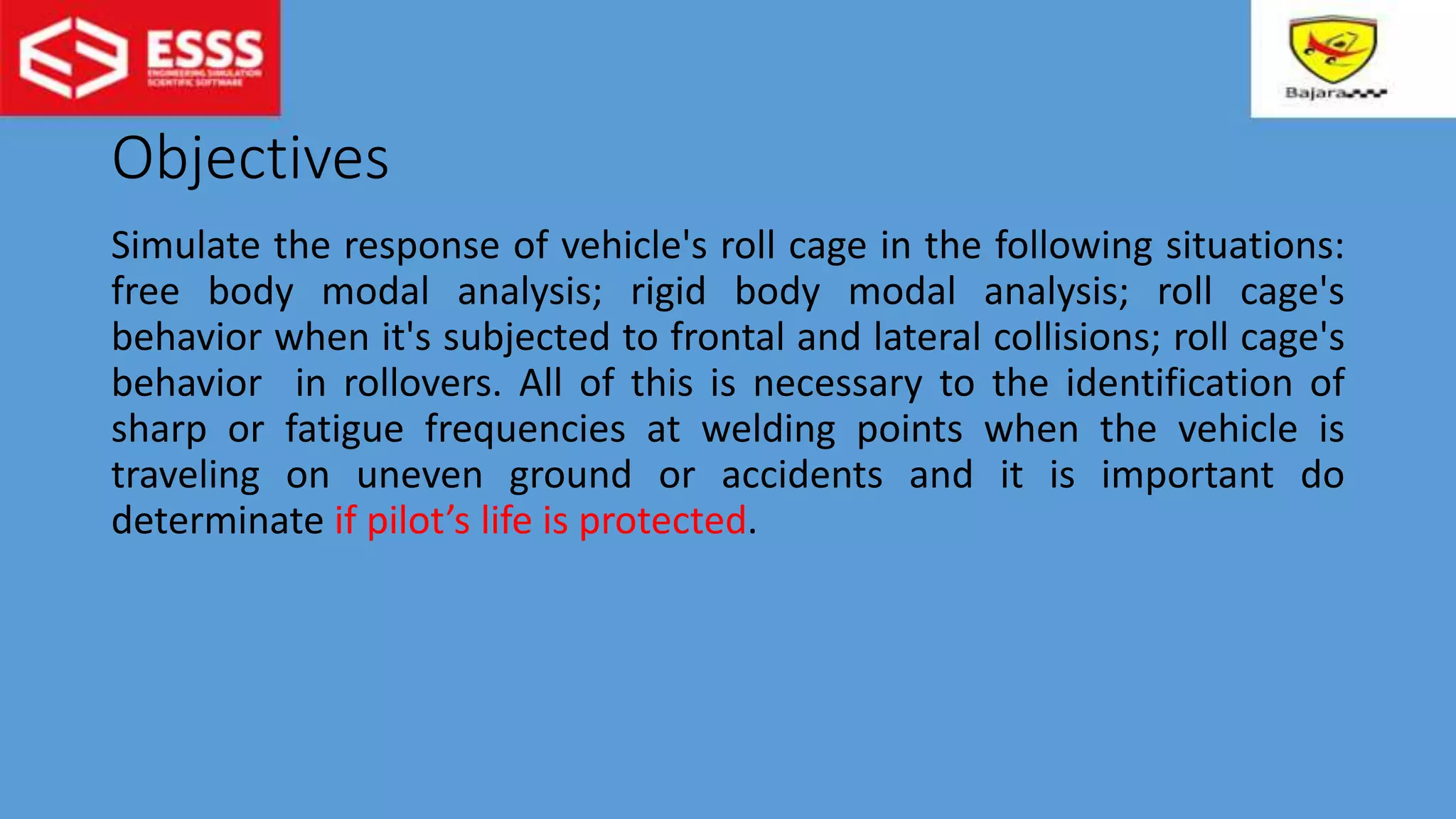 BAJA SAE Brazil Structural Report | PPTX