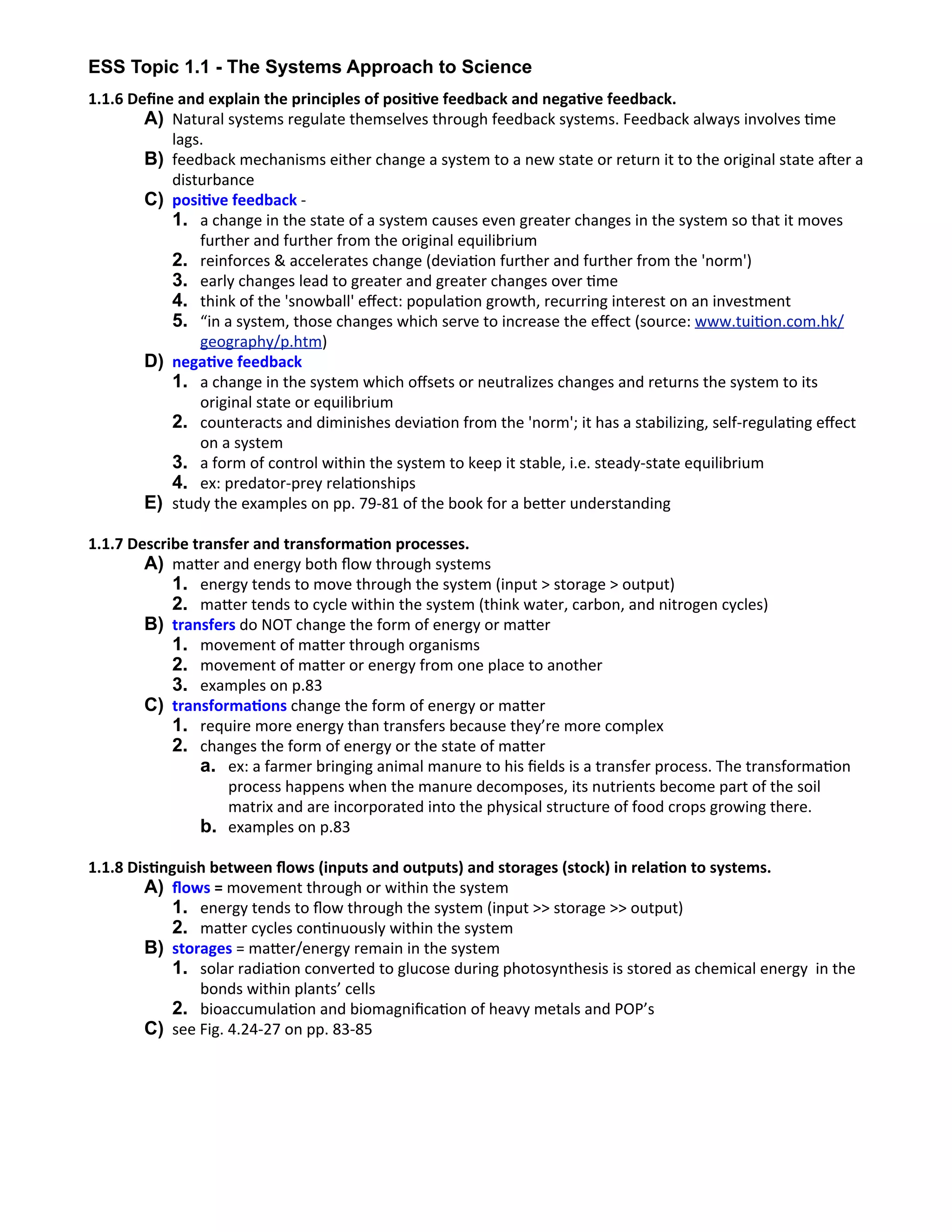 Ess Topic 1 - Systems and Models | PDF
