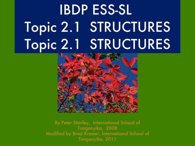 ESS Topic 2.1 - Structures | PPT | Geography | Science
