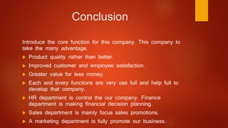 business functions | PPT