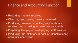 business functions | PPT