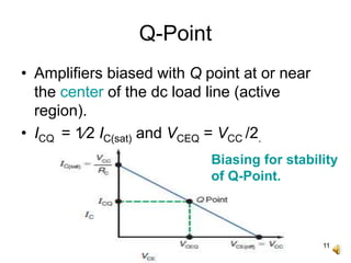 EST 130, Transistor Biasing and Amplification. | PPT