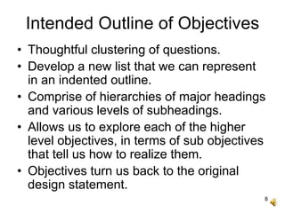 EST 200, Clarifying Design Objectives | PPT