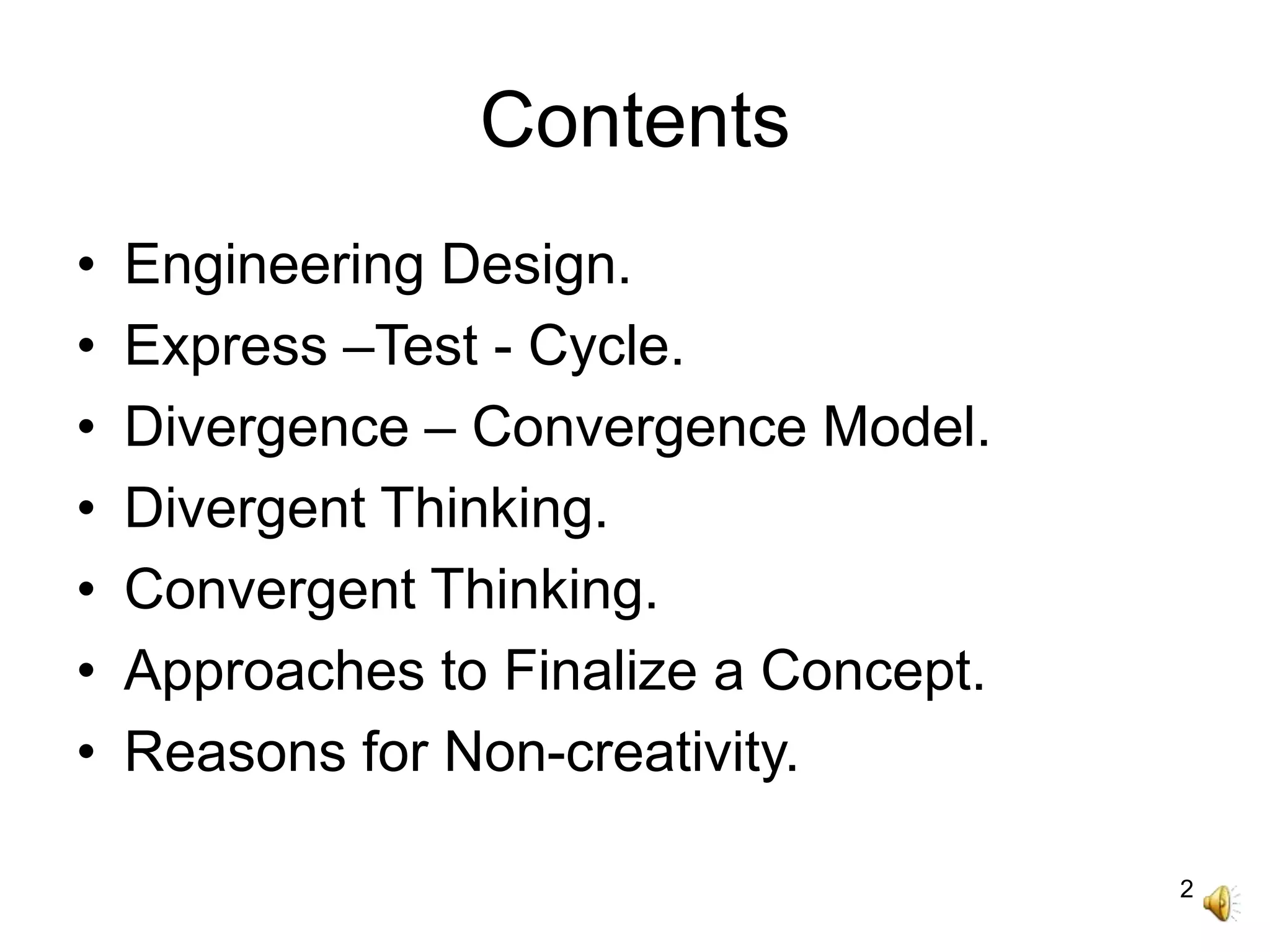 EST 200, Convergent and Divergent Thinking | PPT