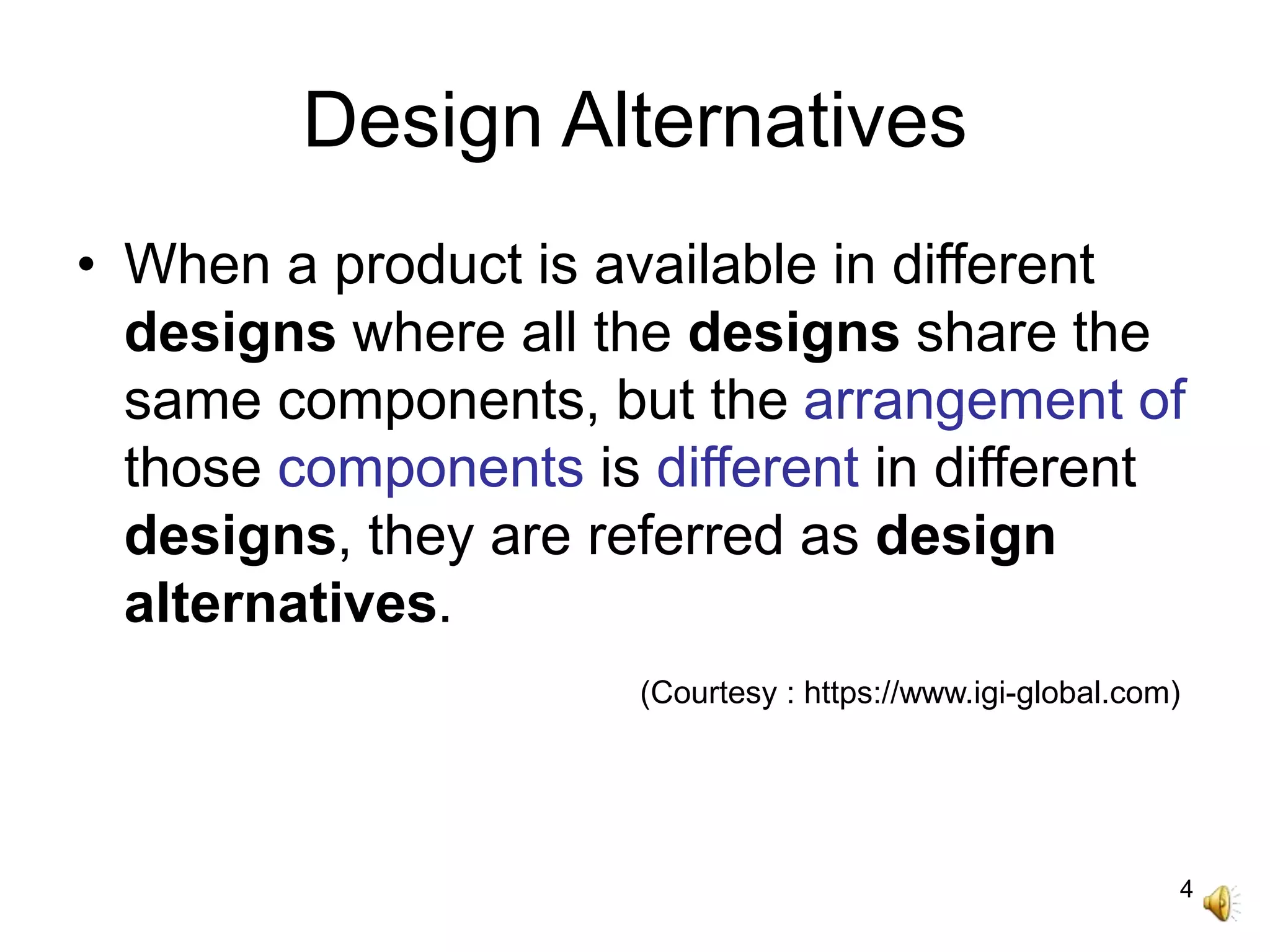 EST 200, Generating Design Alternatives | PPT