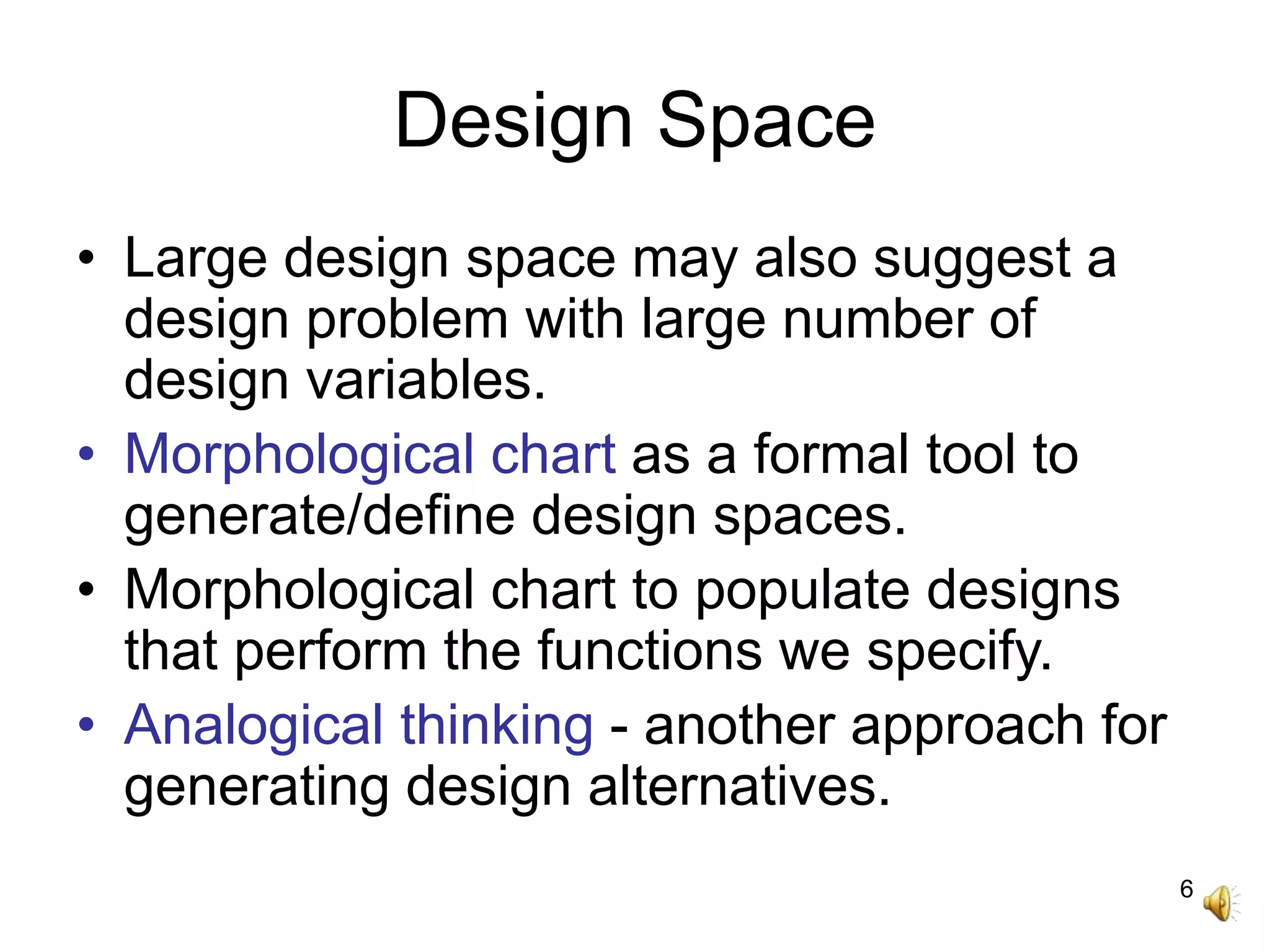 EST 200, Generating Design Alternatives | PPT