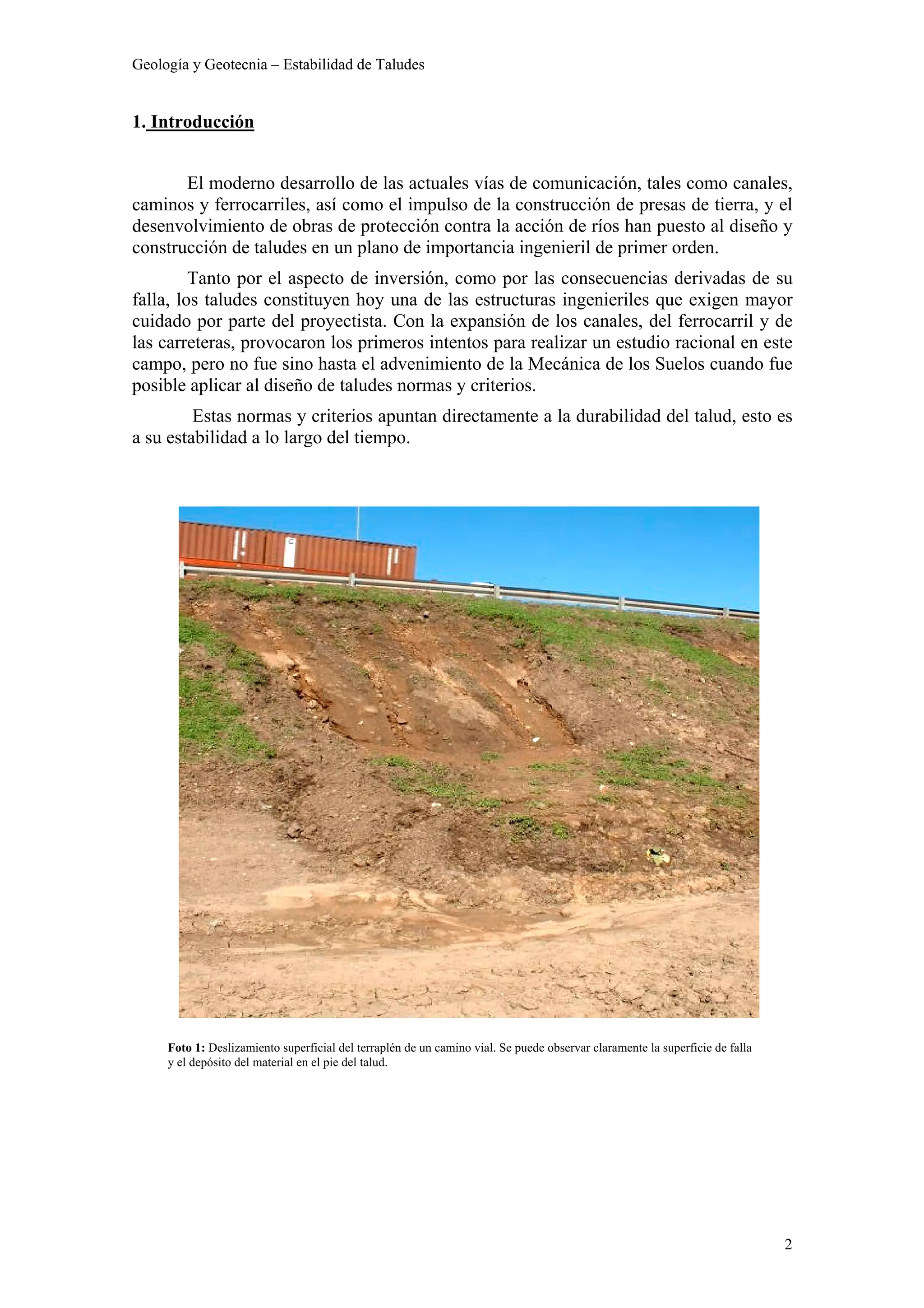 Estabilidad de taludes | PDF
