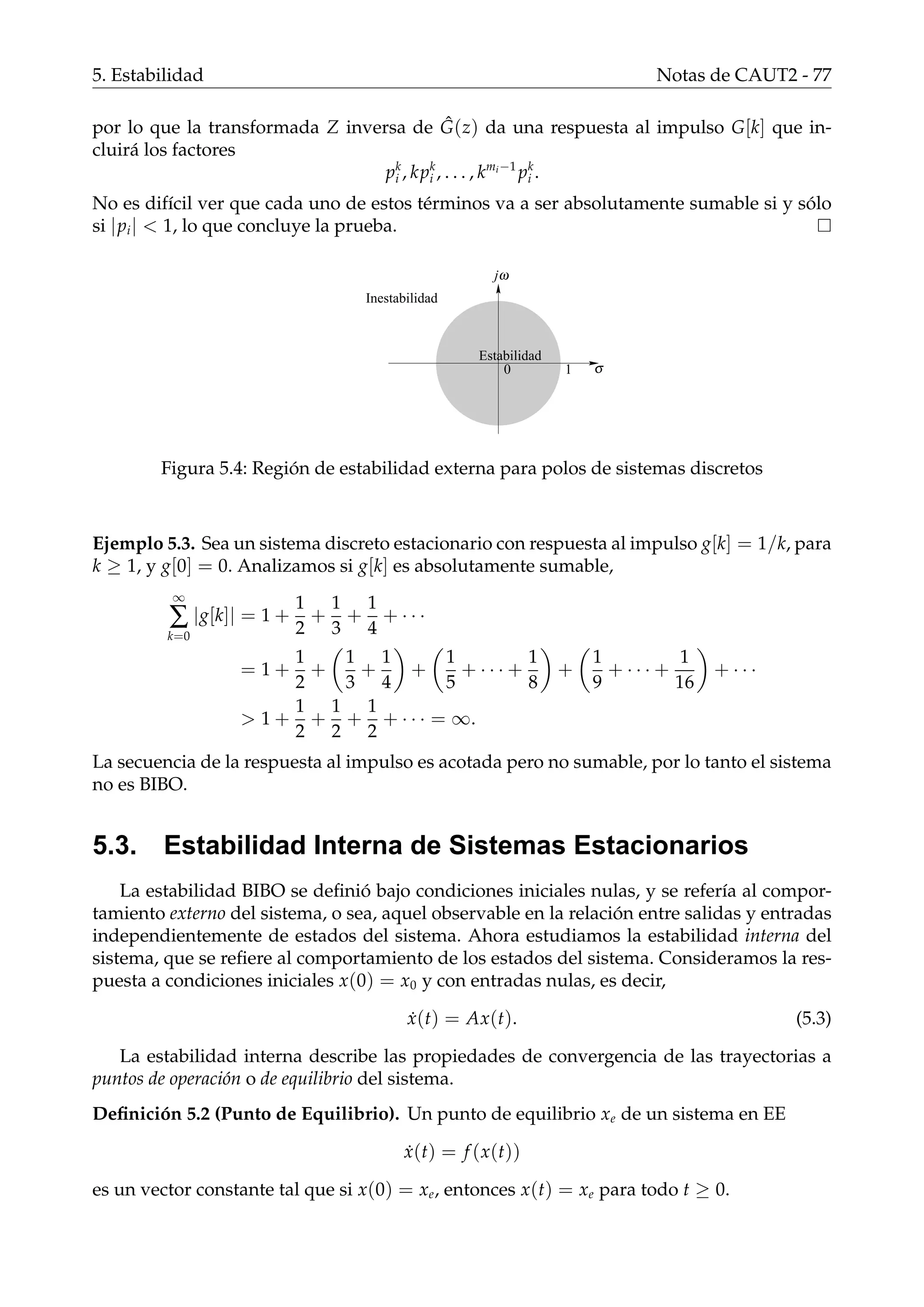 Estabilidad en espacio de estados | PDF