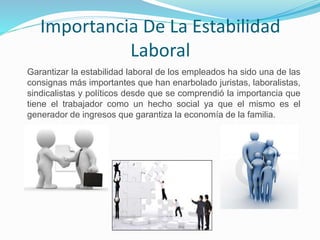 Estabilidad laboral | PPTX