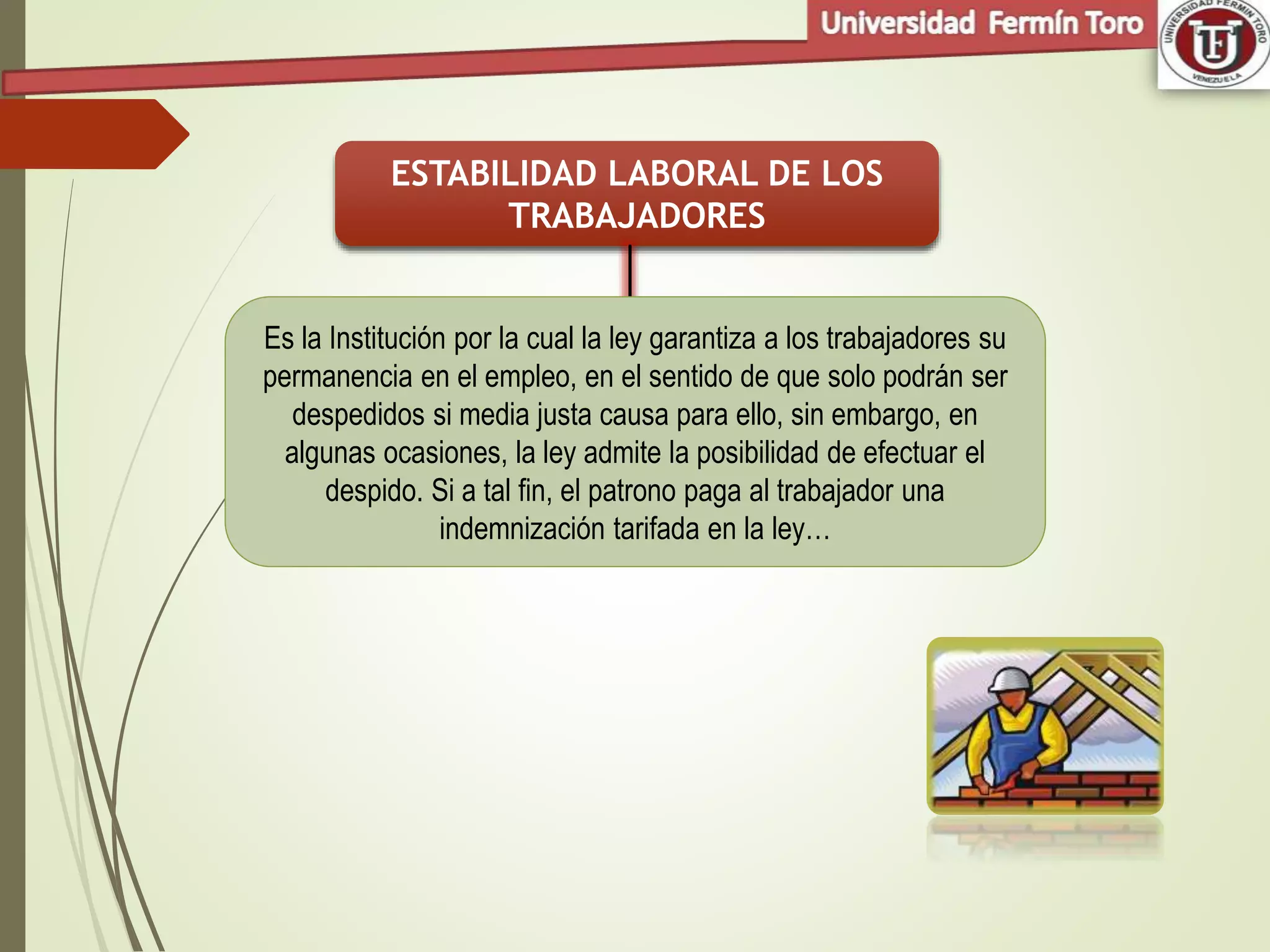Estabilidad laboral presentacion | PPT